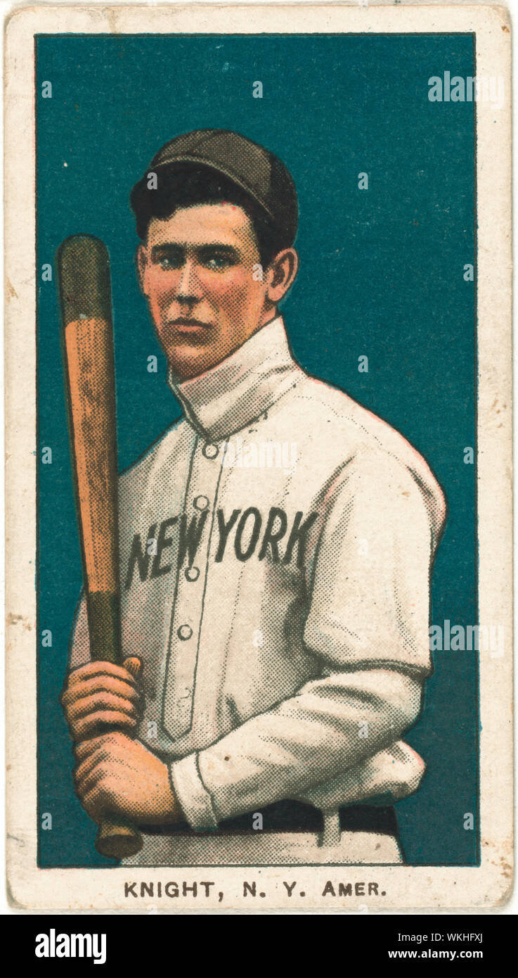 John Knight, New York Highlanders, baseball card portrait Stock Photo ...