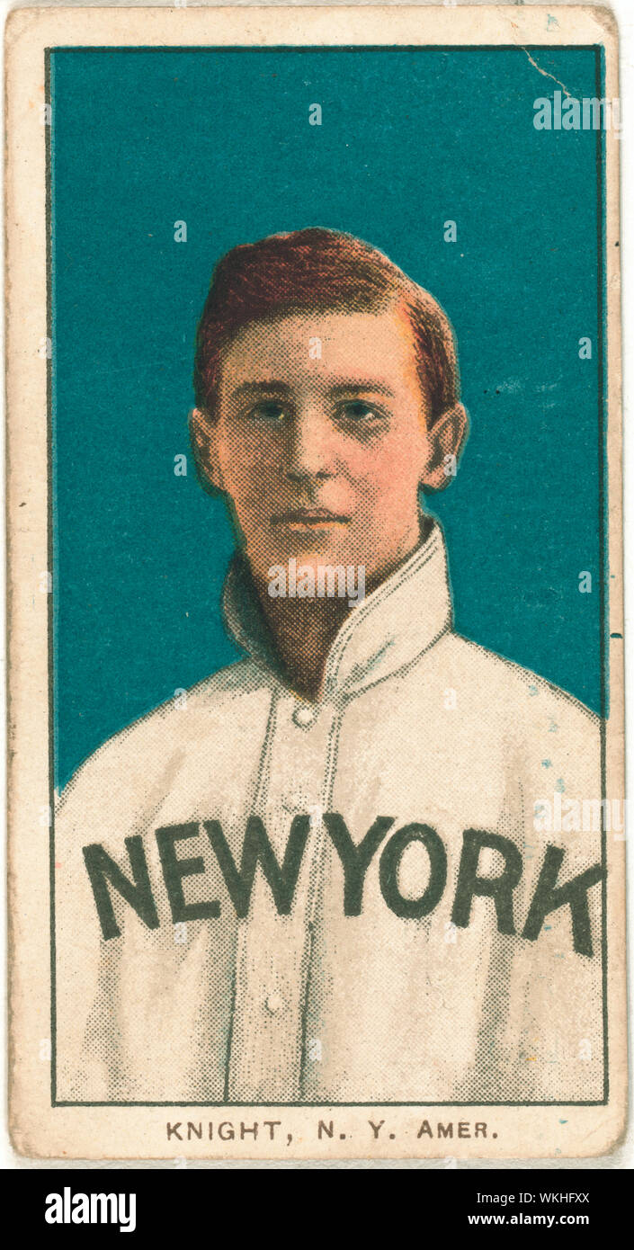 John Knight, New York Highlanders, baseball card portrait Stock Photo ...