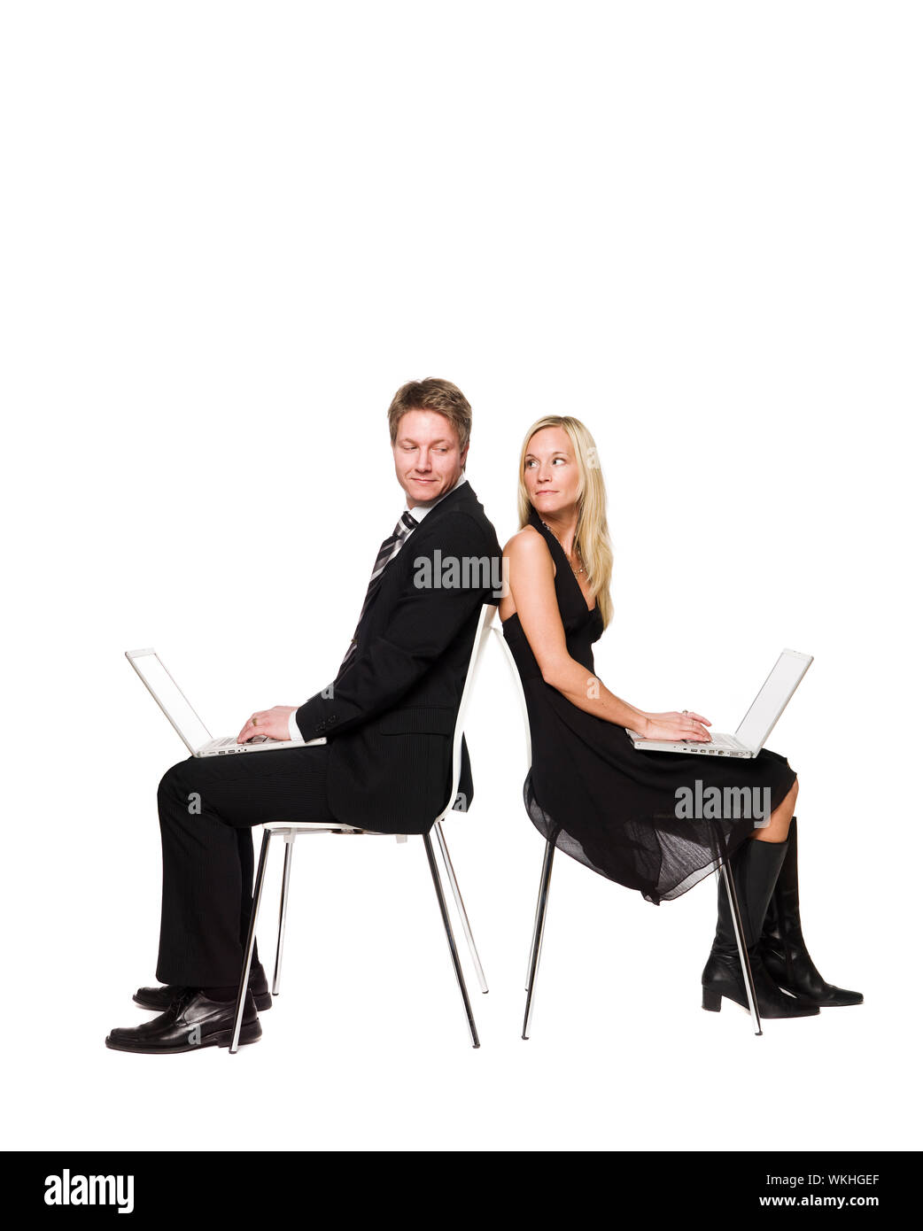 Work mates computers hi-res stock photography and images - Alamy