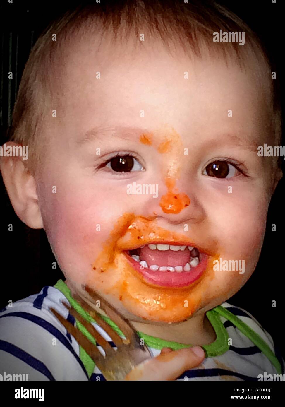 Toddler messy face hi-res stock photography and images - Alamy