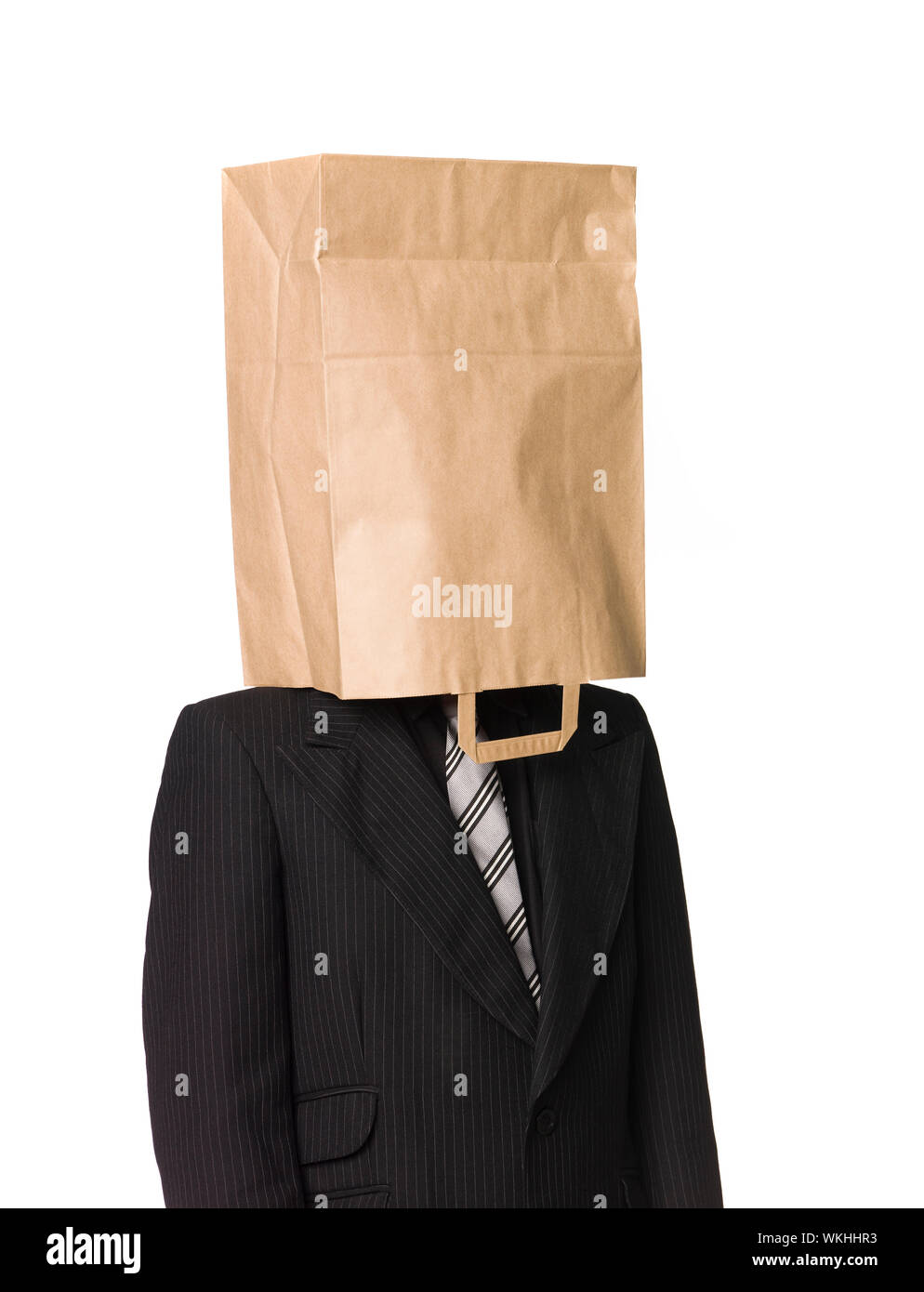 Man with a paperbag over his head Stock Photo - Alamy
