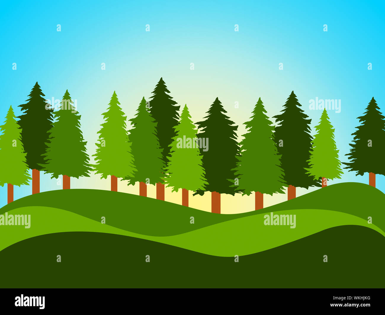 Spring Trees Representing Environment Branches And Scene Stock Photo ...