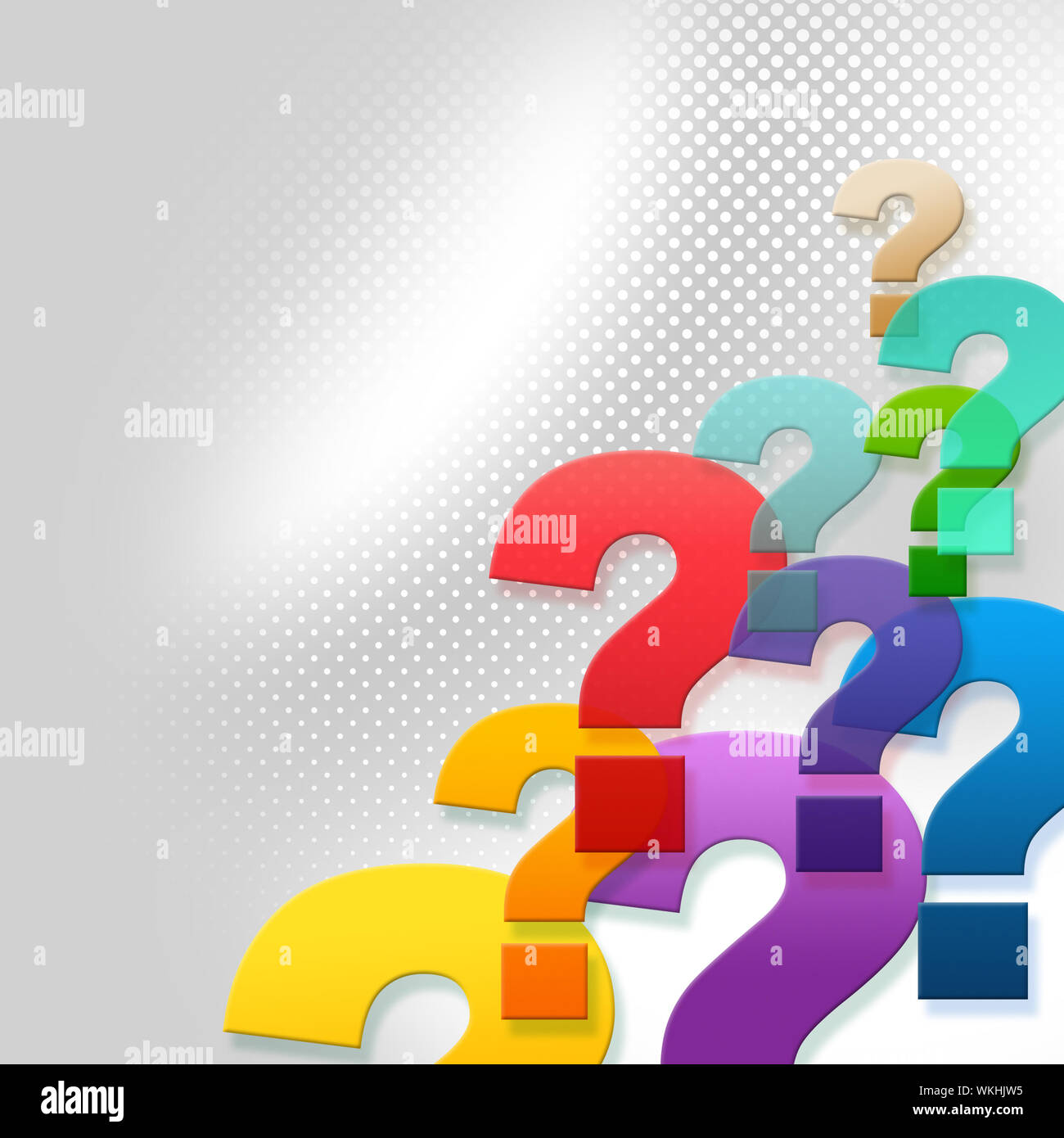 Question Marks Showing Frequently Asked Questions And Blank Space Stock ...