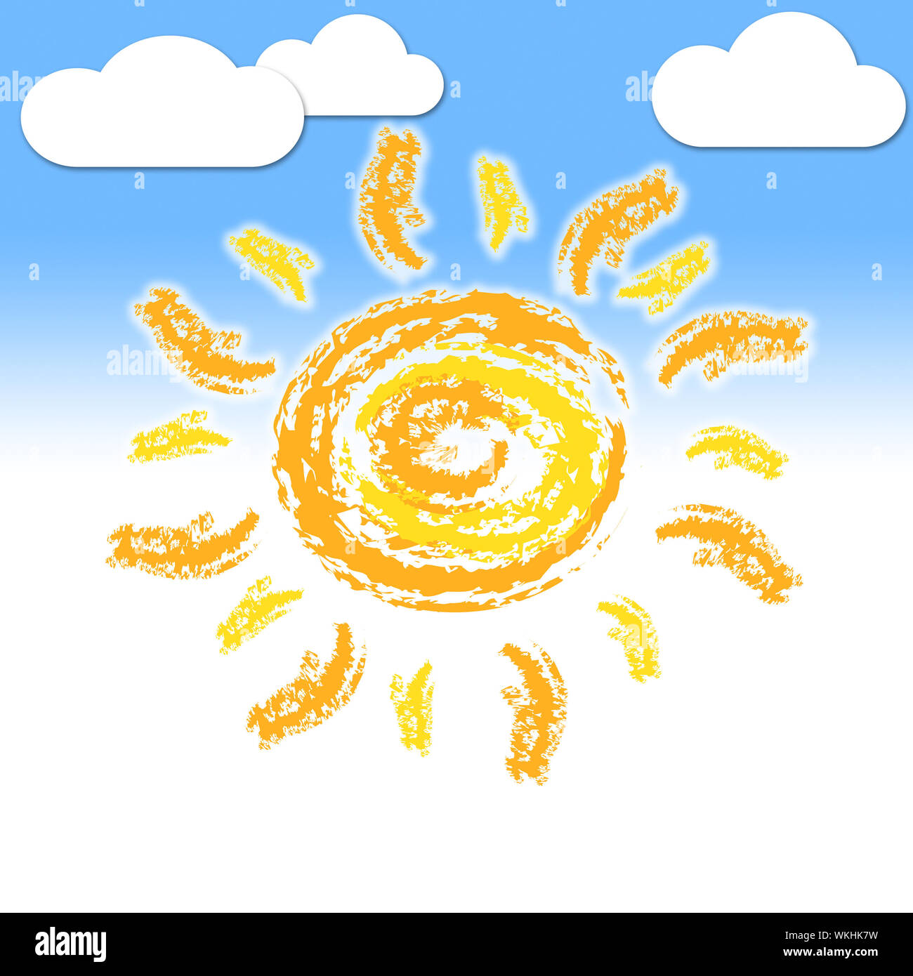 Sun Rays Showing Summer Time And Sunny Stock Photo - Alamy