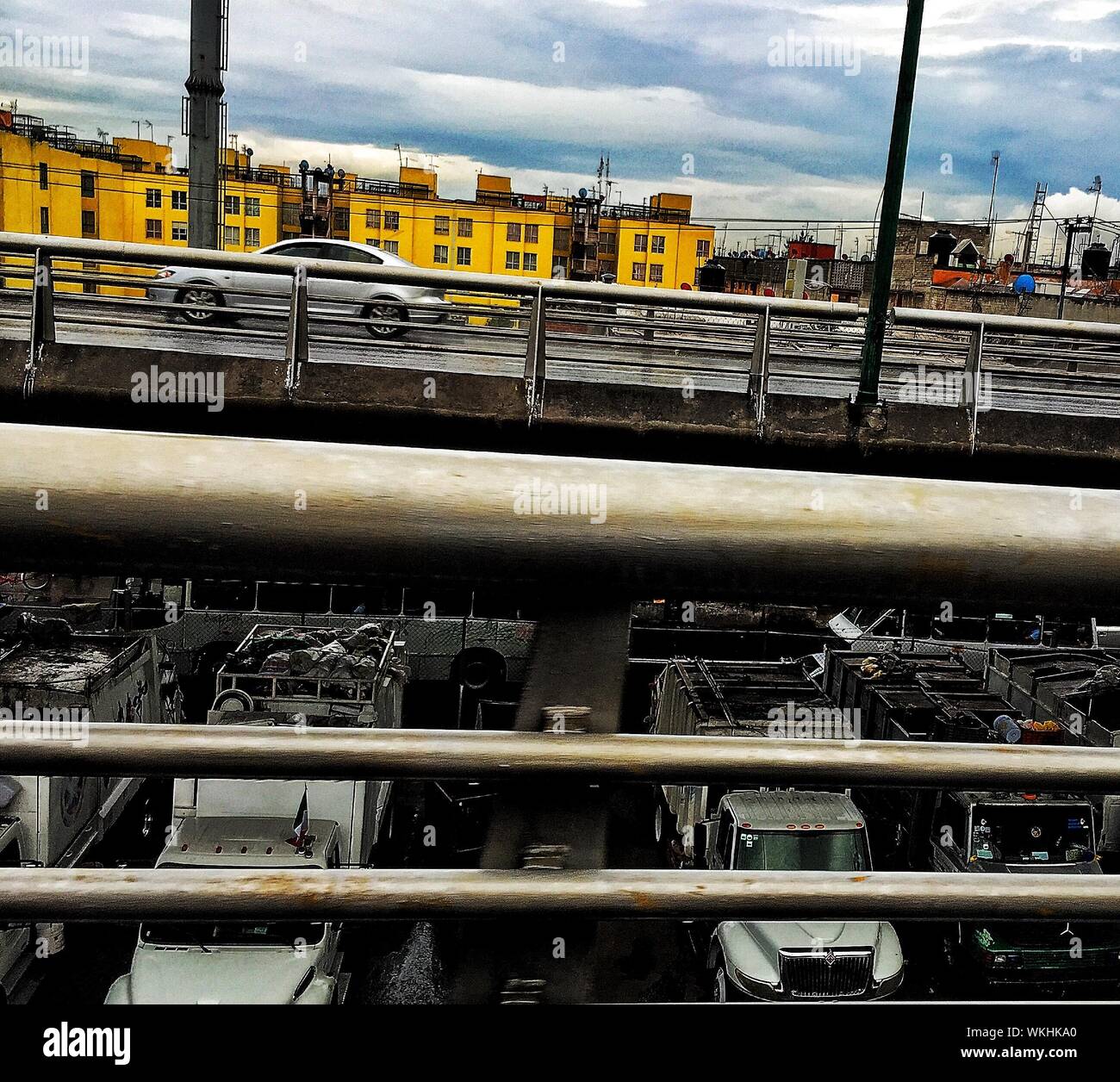Tractors parked hi-res stock photography and images - Alamy