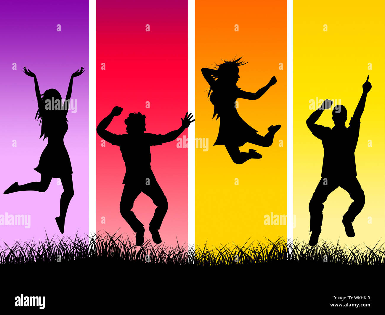 Grass Excitement Meaning Outdoor Thrilling And Excited Stock Photo - Alamy