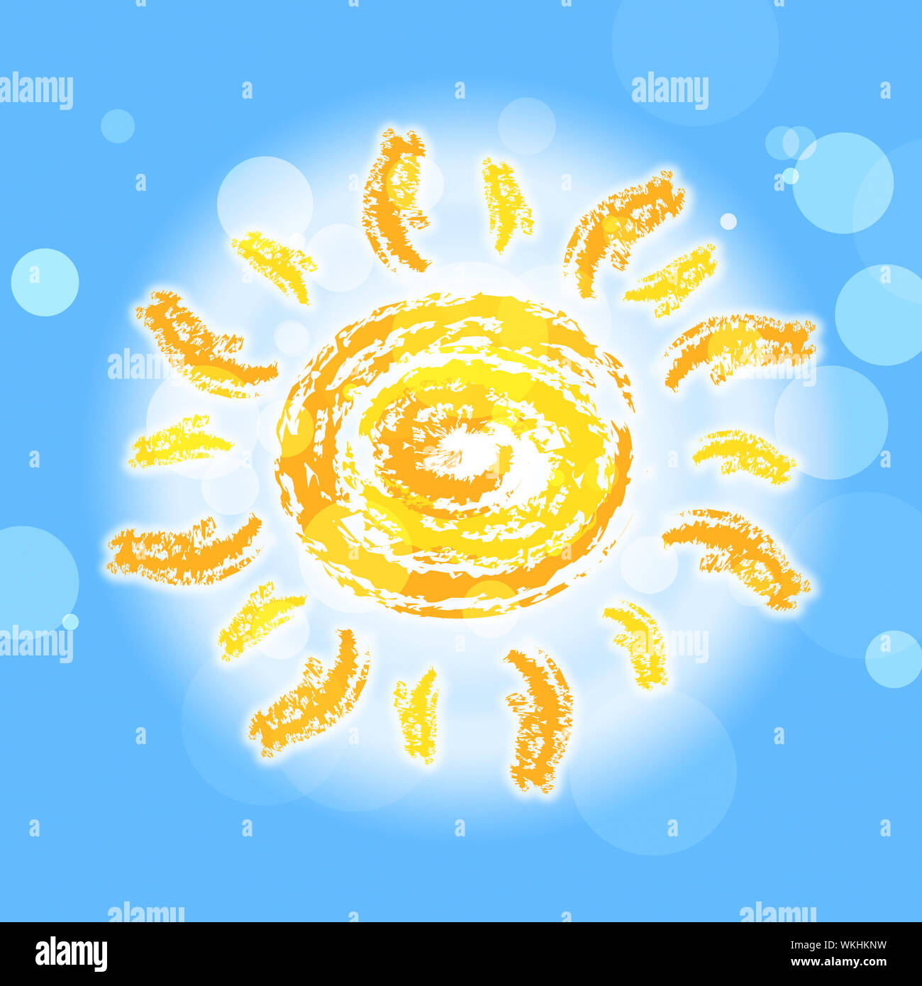 Sun Rays Indicating Summer Time And Season Stock Photo - Alamy
