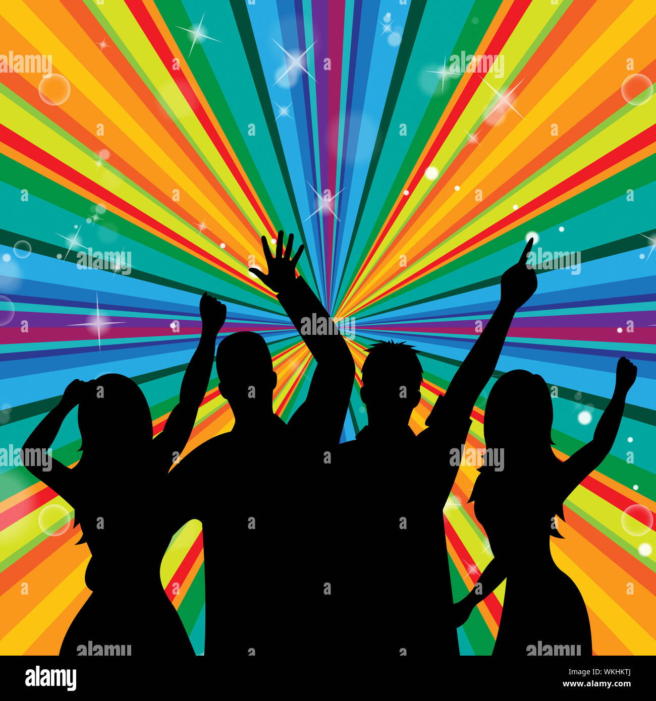 Party Disco Showing Celebration Fun And Celebrations Stock Photo - Alamy