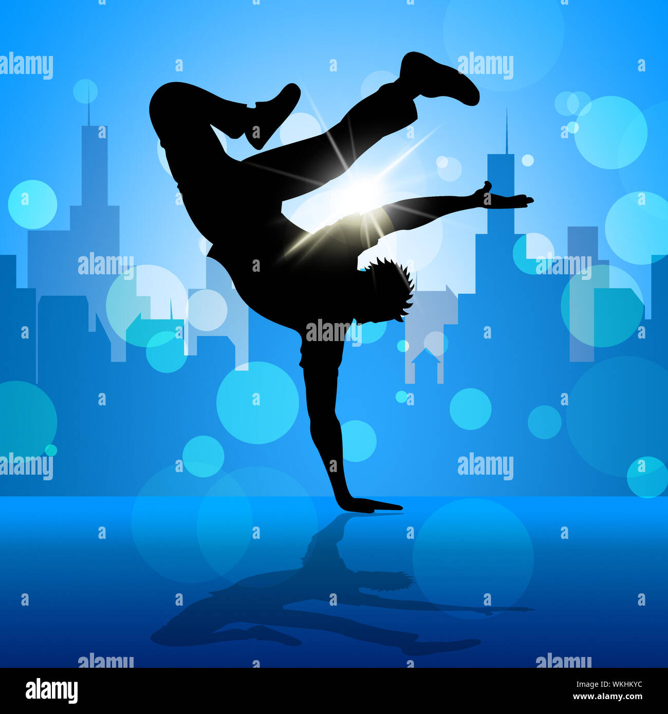 Break Dancing Representing Street Dance And Break-Dance Stock Photo - Alamy