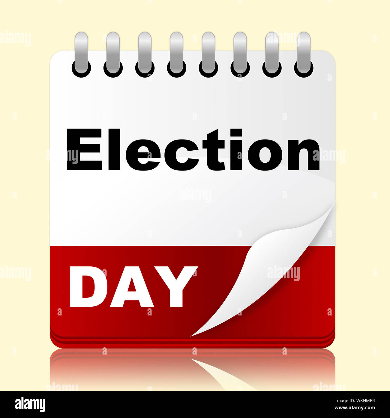 Election Day Representing Month Poll And Appointment Stock Photo - Alamy