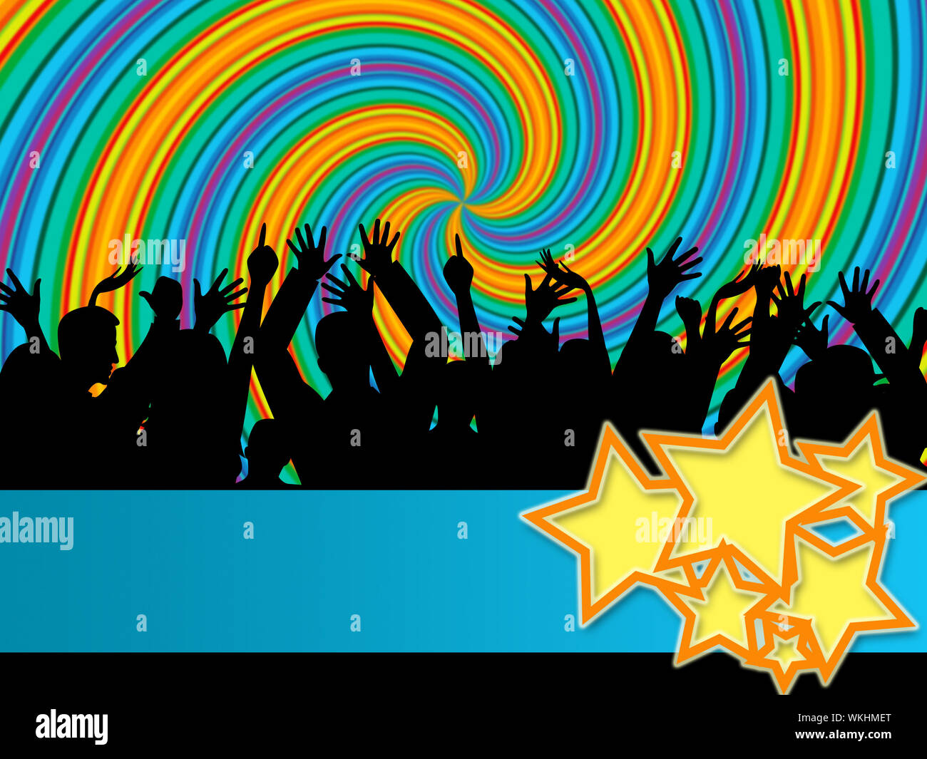 Spectators Audience Meaning Group Of People And Empty Space Stock Photo ...