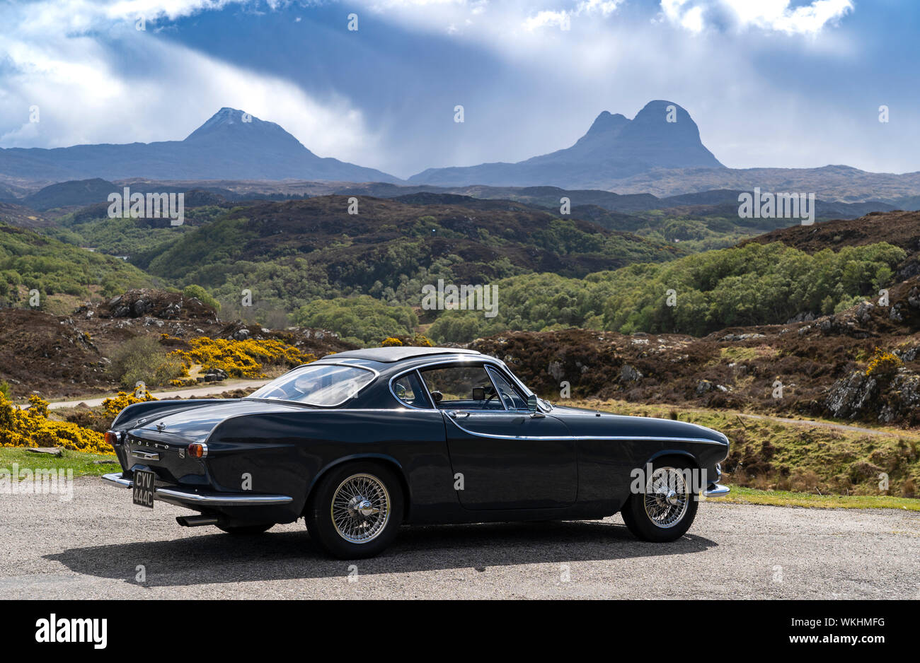 North Coast 500 tourist motoring route in northern Scotland, UK Stock ...