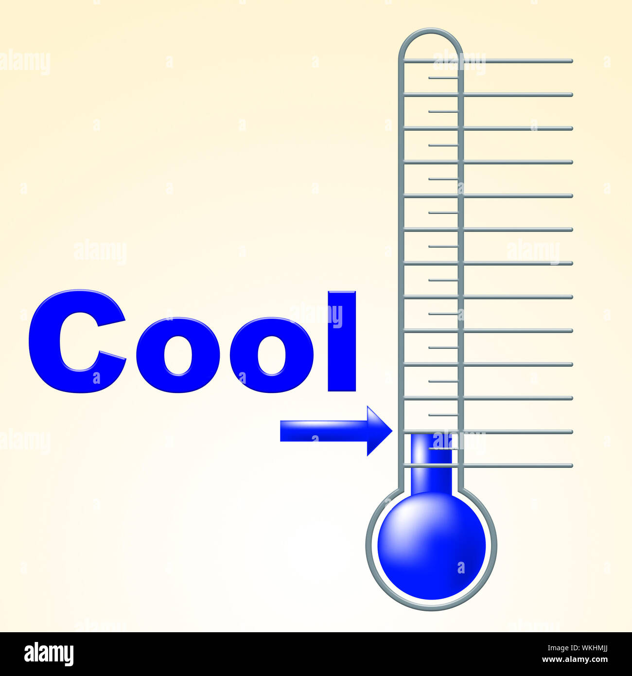 Thermometer Cool Meaning Frost Measurement And Celsius Stock Photo - Alamy