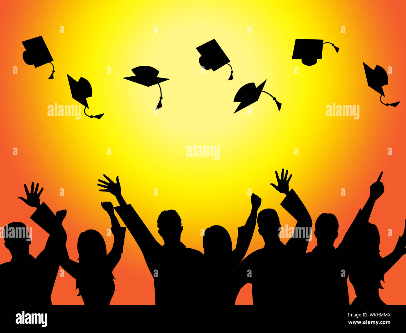 Education Graduation Showing Educate Educating And Diploma Stock Photo ...