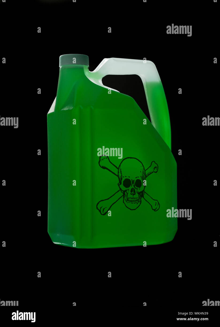 Cans with biohazard content Stock Photo - Alamy