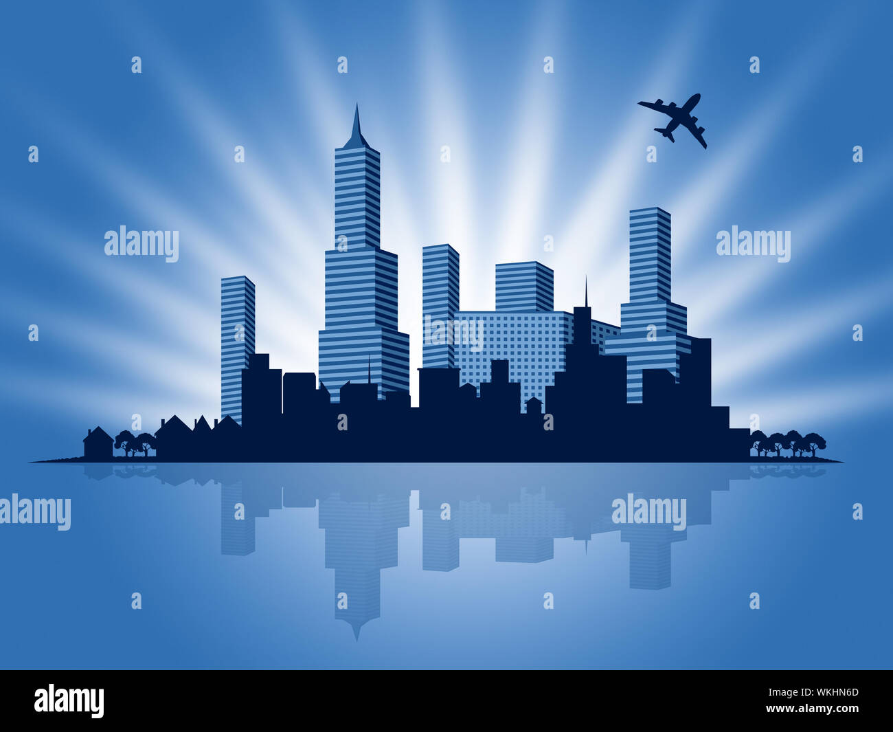 Background City Representing Empty Space And Design Stock Photo - Alamy