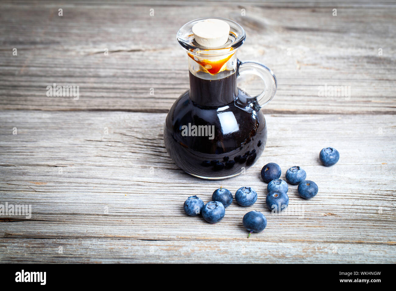 Blueberry syrup in glass hi-res stock photography and images - Alamy