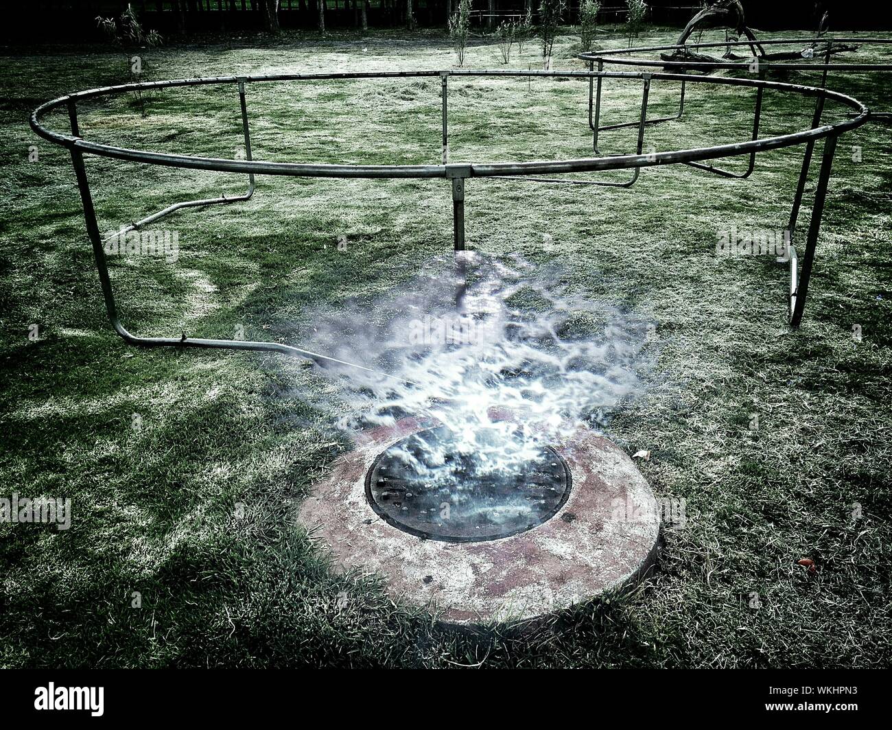 Manhole in view hi-res stock photography and images - Alamy