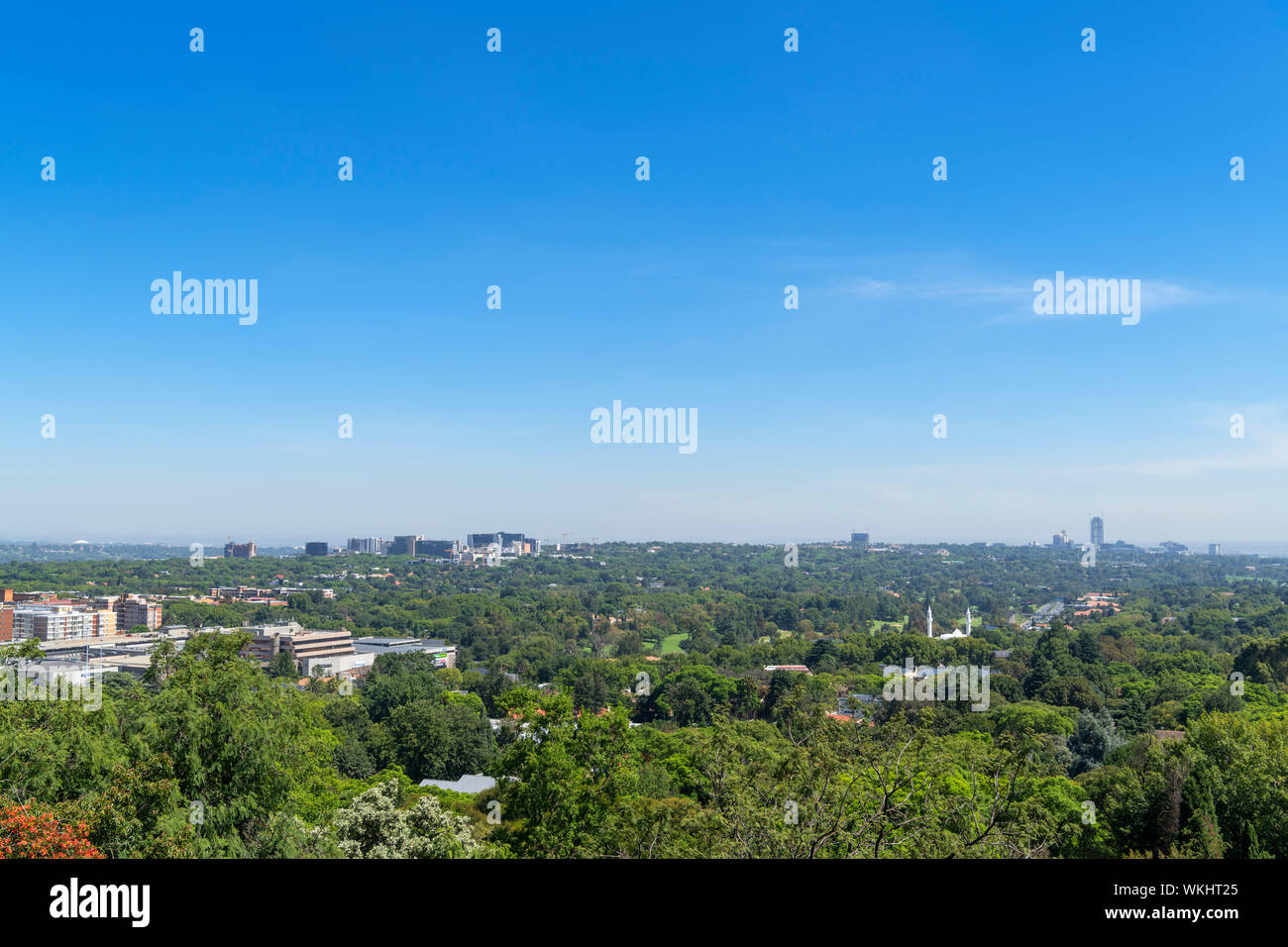 View towards Rosebank and Melrose from Munro Drive in Upper Houghton ...