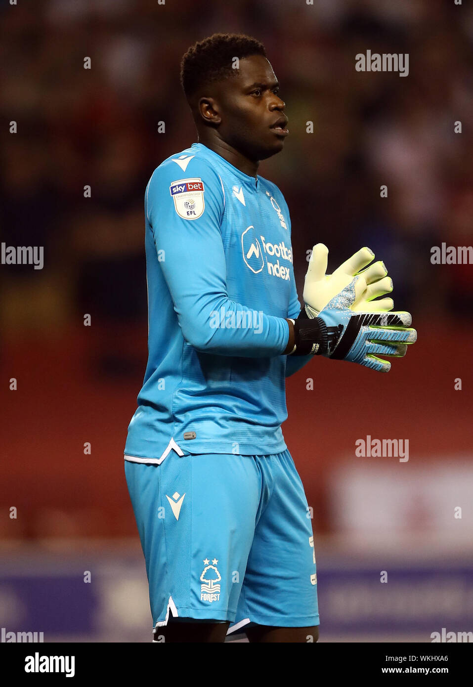Nottingham Forest goalkeeper Brice Samba Stock Photo - Alamy