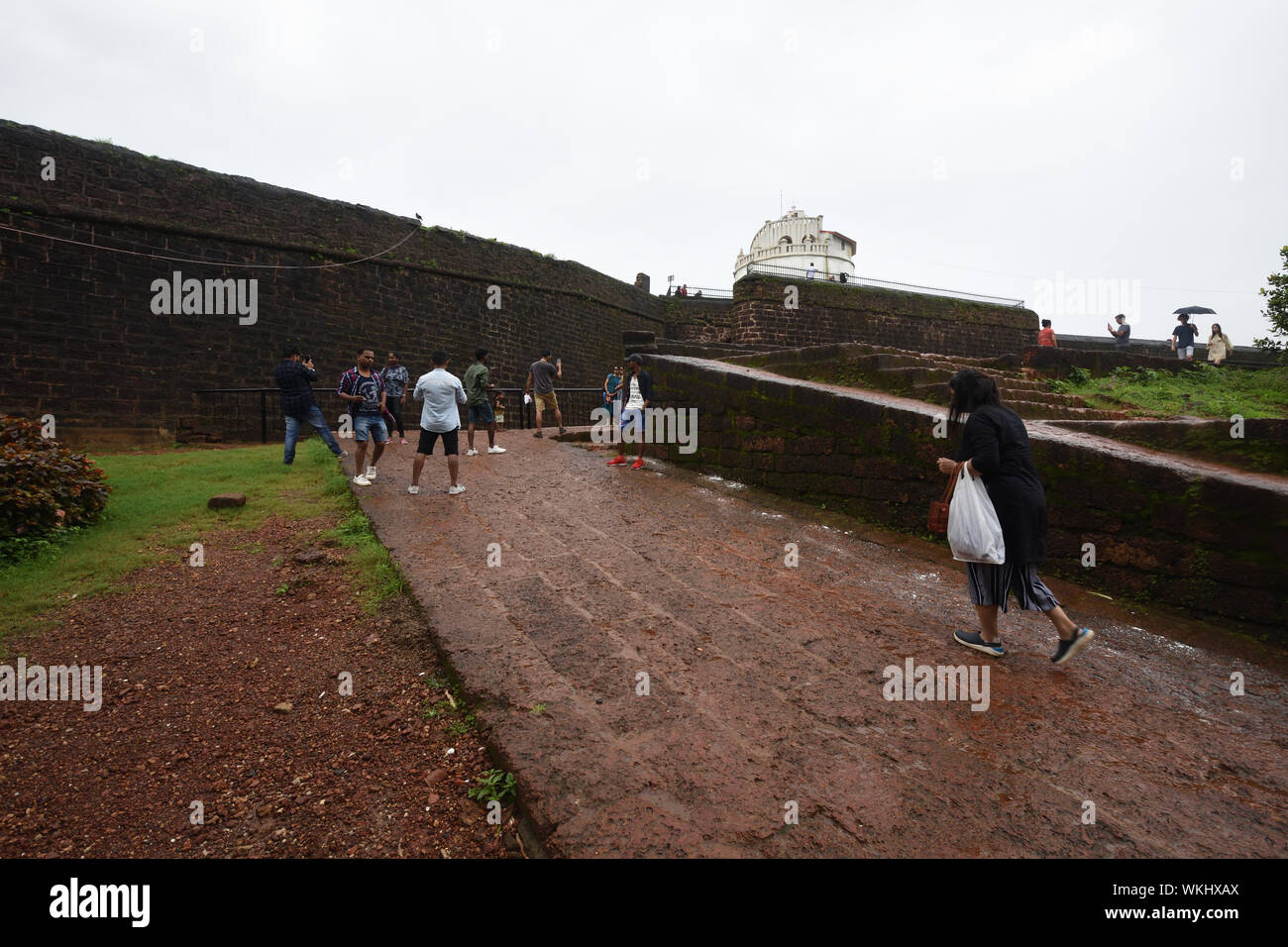 Upper Aguada Fort entrance. Bardez, North Goa, India Stock Photo - Alamy