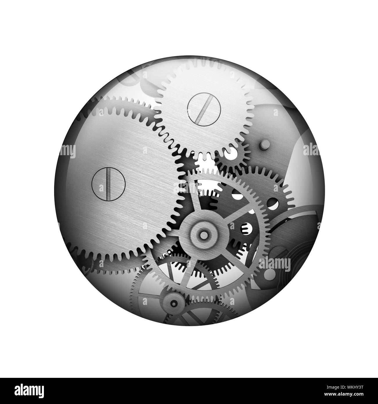 Spherical button Black and White Stock Photos & Images - Alamy