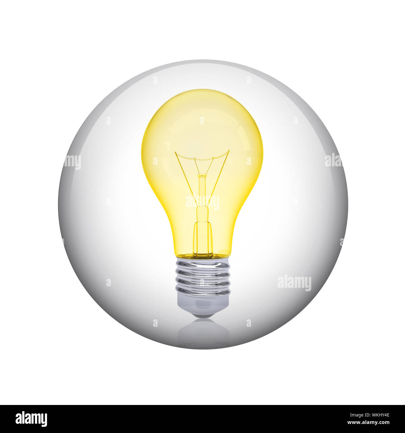 Lightbulb button hi-res stock photography and images - Alamy