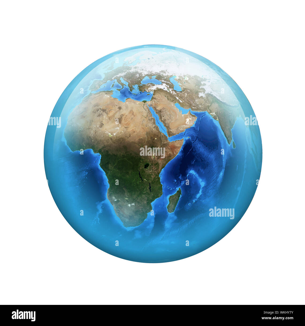 Earth. Spherical glossy button. Elements of this image are furnished by ...