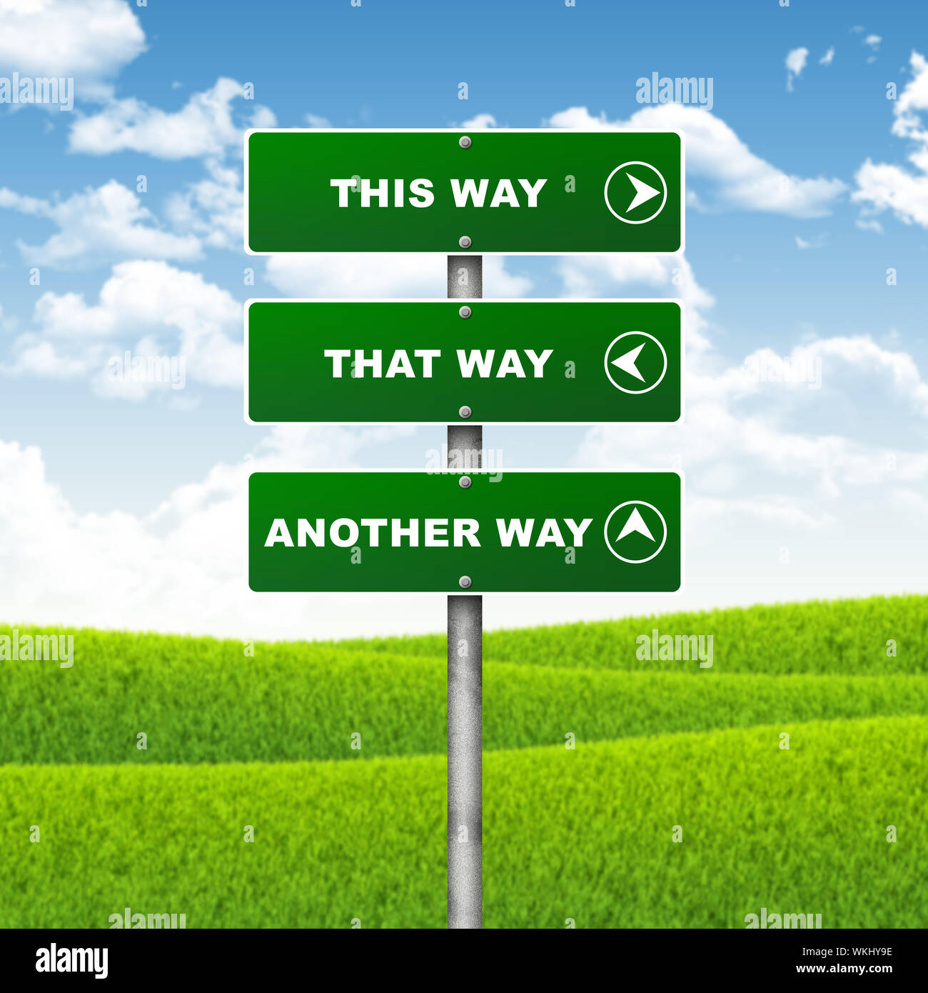 Three ways hi-res stock photography and images - Alamy