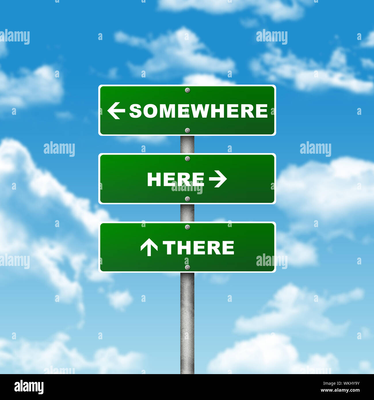 Pointing this way that way somewhere else hi-res stock photography and ...