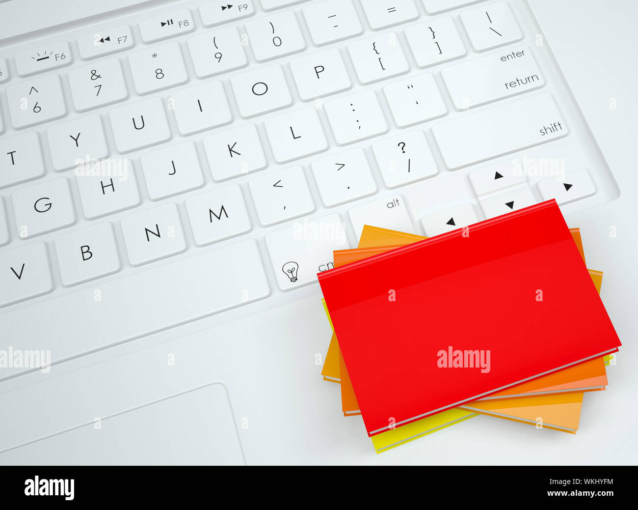 Pile of school books from above hi-res stock photography and images - Alamy