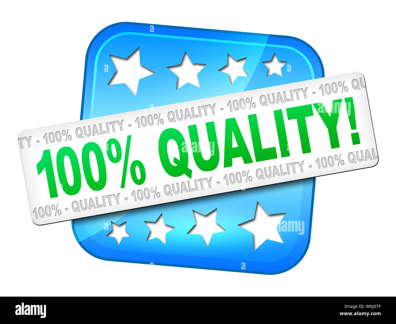 100 percent quality stamp hi-res stock photography and images - Alamy