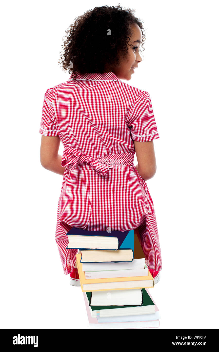 School Girl Back View Uniform Stock Photos & School Girl Back View ...