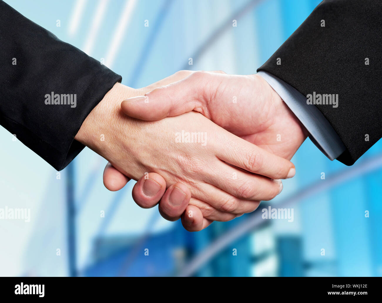 Business handshake, the deal Is finalized Stock Photo - Alamy