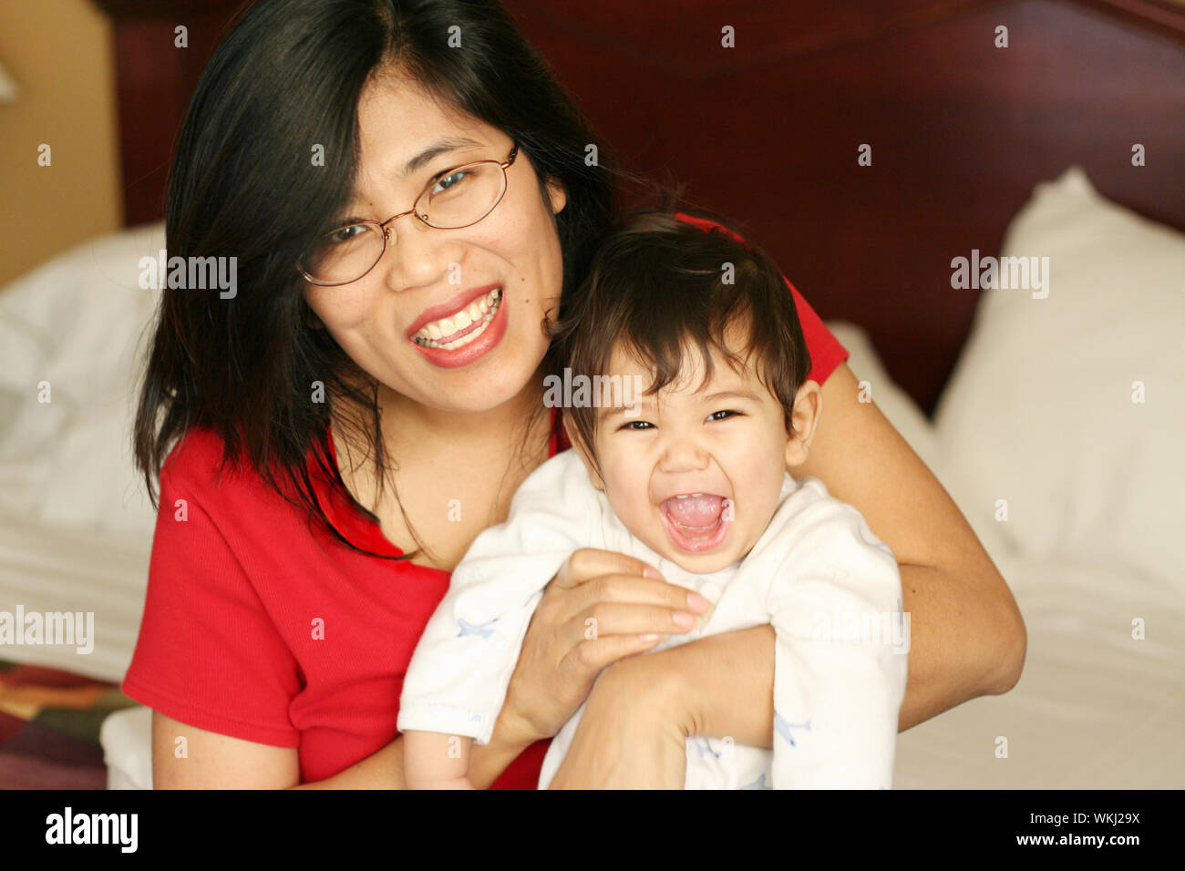 Asian boy waking up hi-res stock photography and images - Alamy