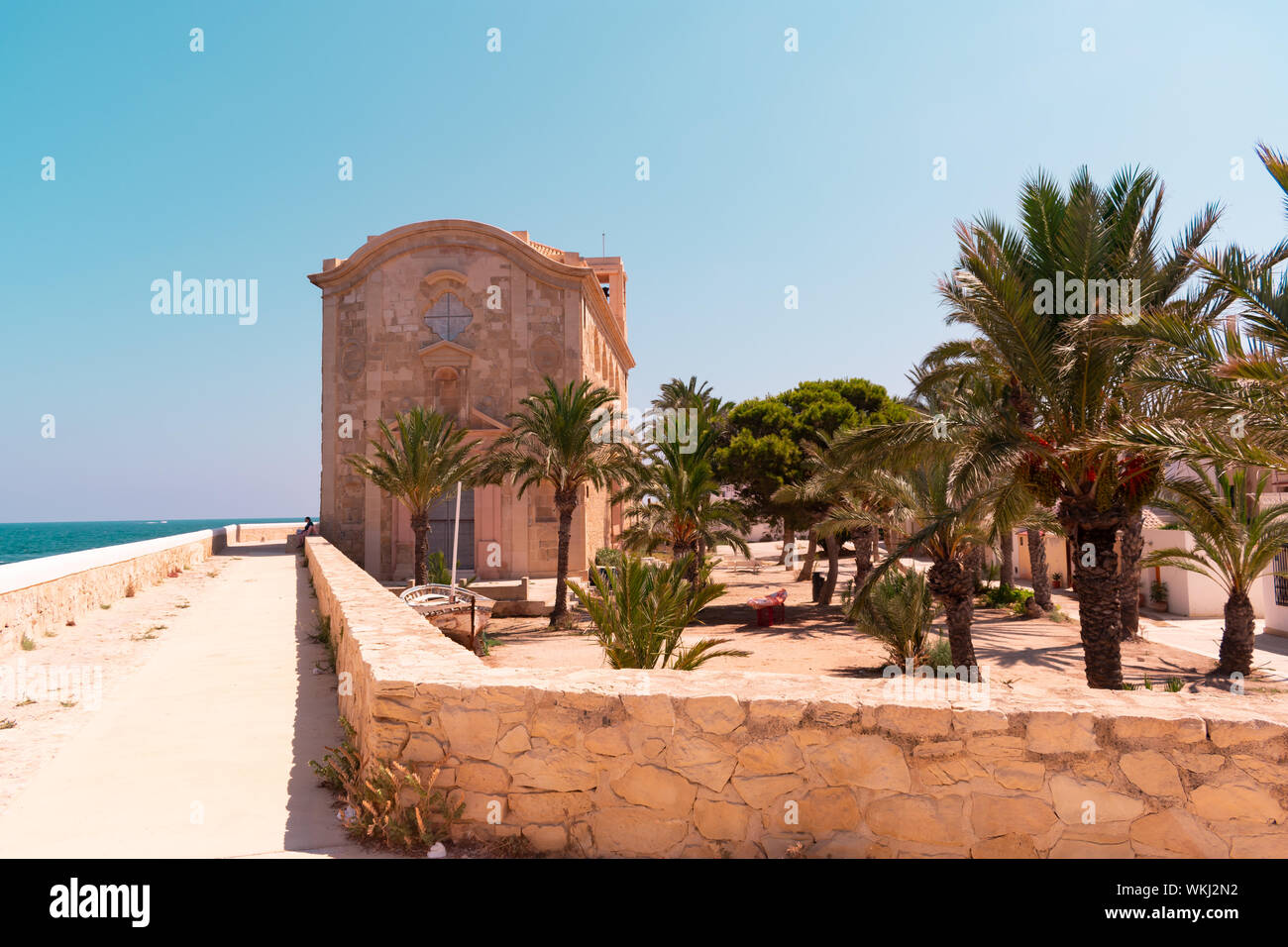 Church in tabarca island(Alicante)Spain Stock Photo - Alamy