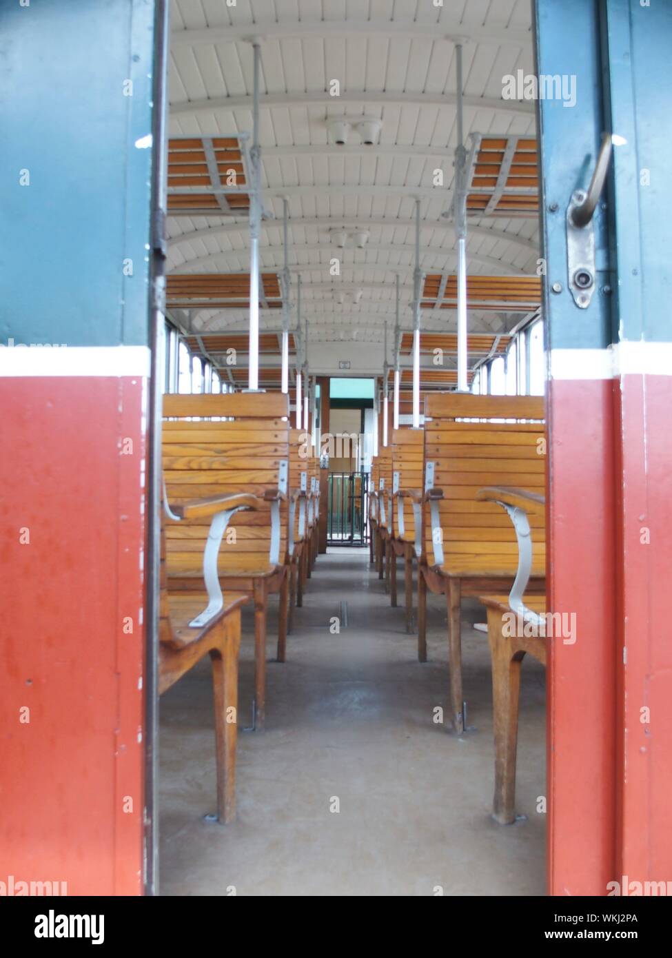 Empty tram seats hi-res stock photography and images - Alamy