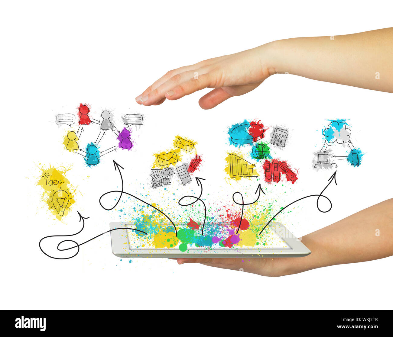 Hold calculator Cut Out Stock Images & Pictures - Alamy