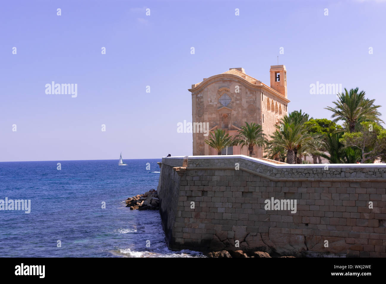 Church in tabarca island(Alicante)Spain Stock Photo - Alamy