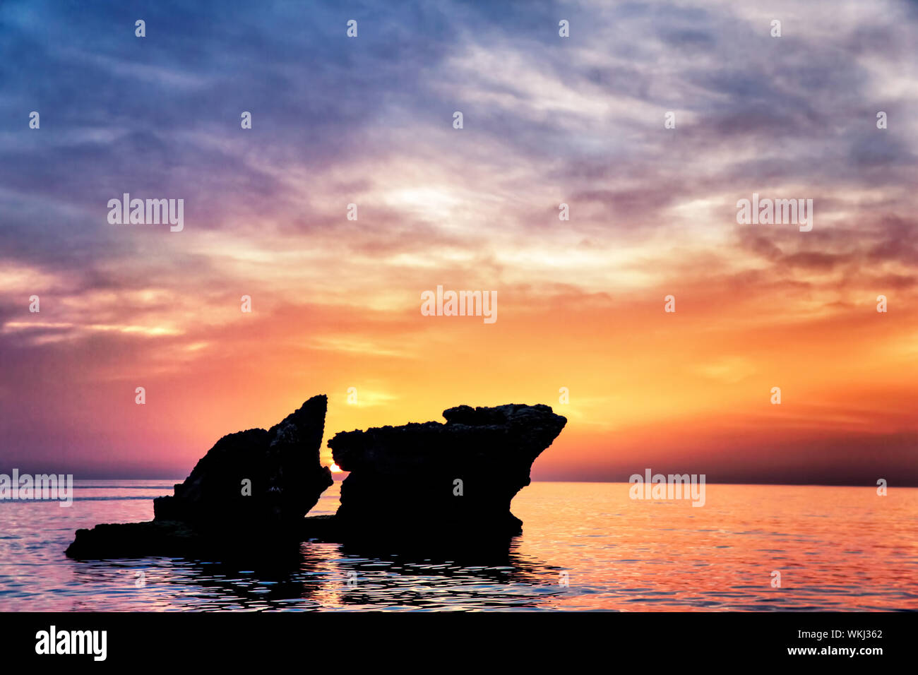 Beautiful rocks landscape Stock Photo - Alamy