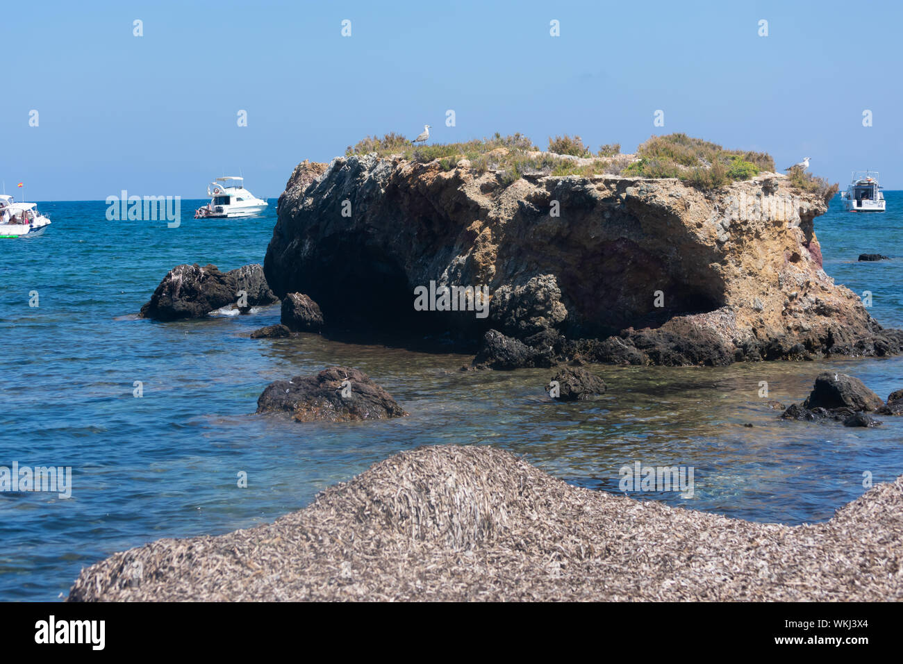 A few small islands on the island of Tabarca (Alicante) Spain Stock ...