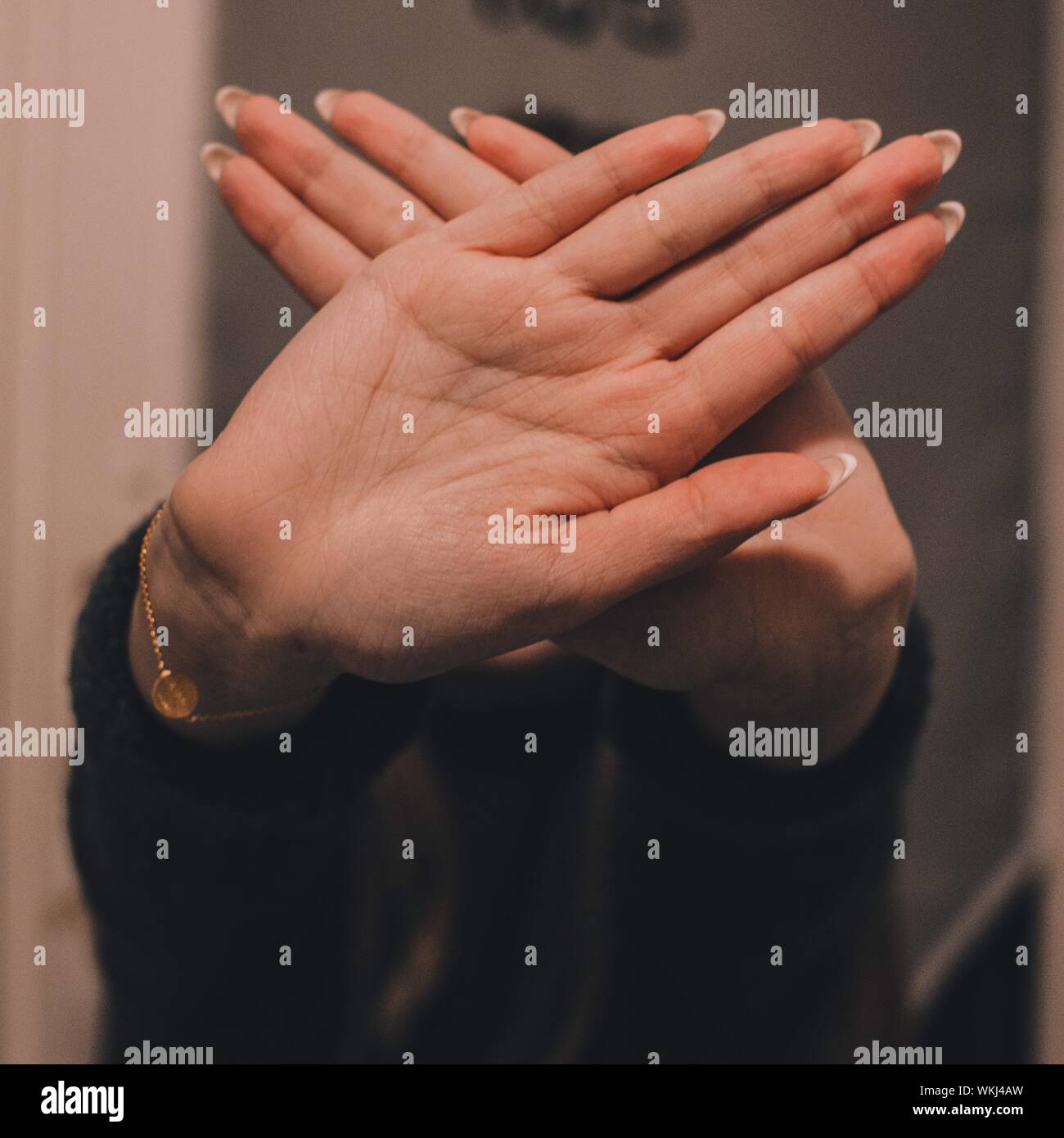 Standing communication gesturing face to face hi-res stock photography ...