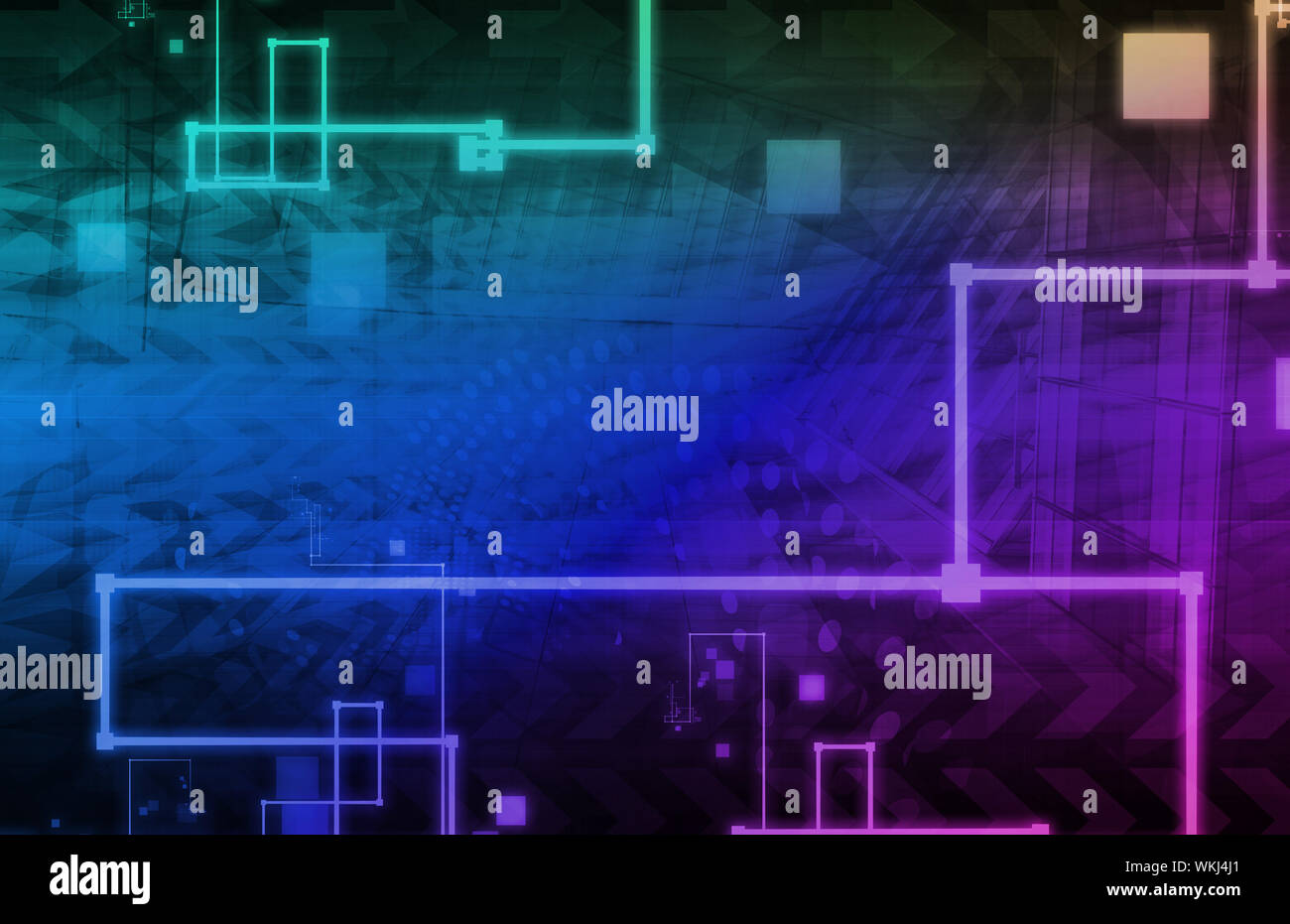 A Technology Industry Network As a Wallpaper Stock Photo - Alamy