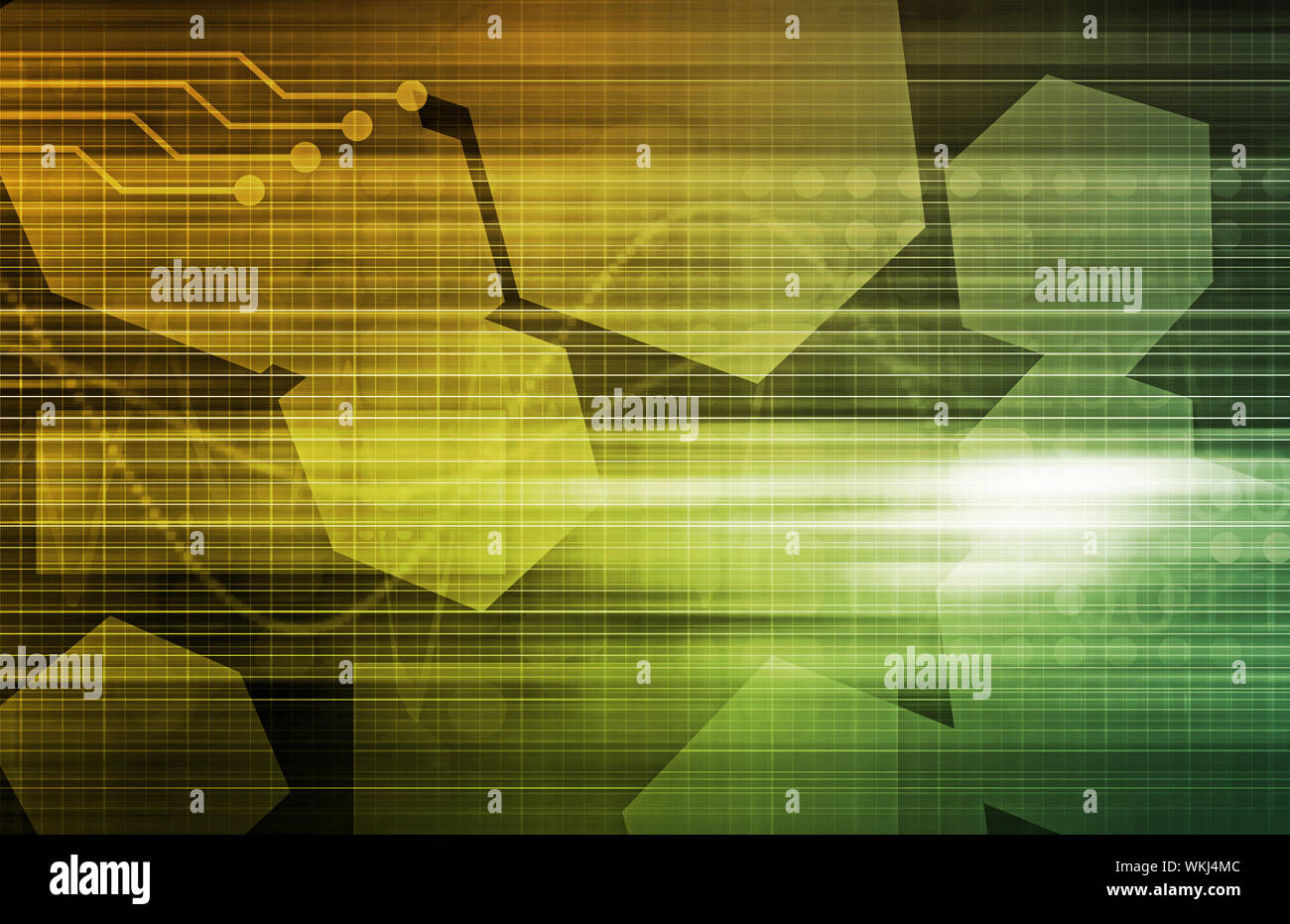 Electronic Engineering with Glowing Circuits As Art Stock Photo - Alamy