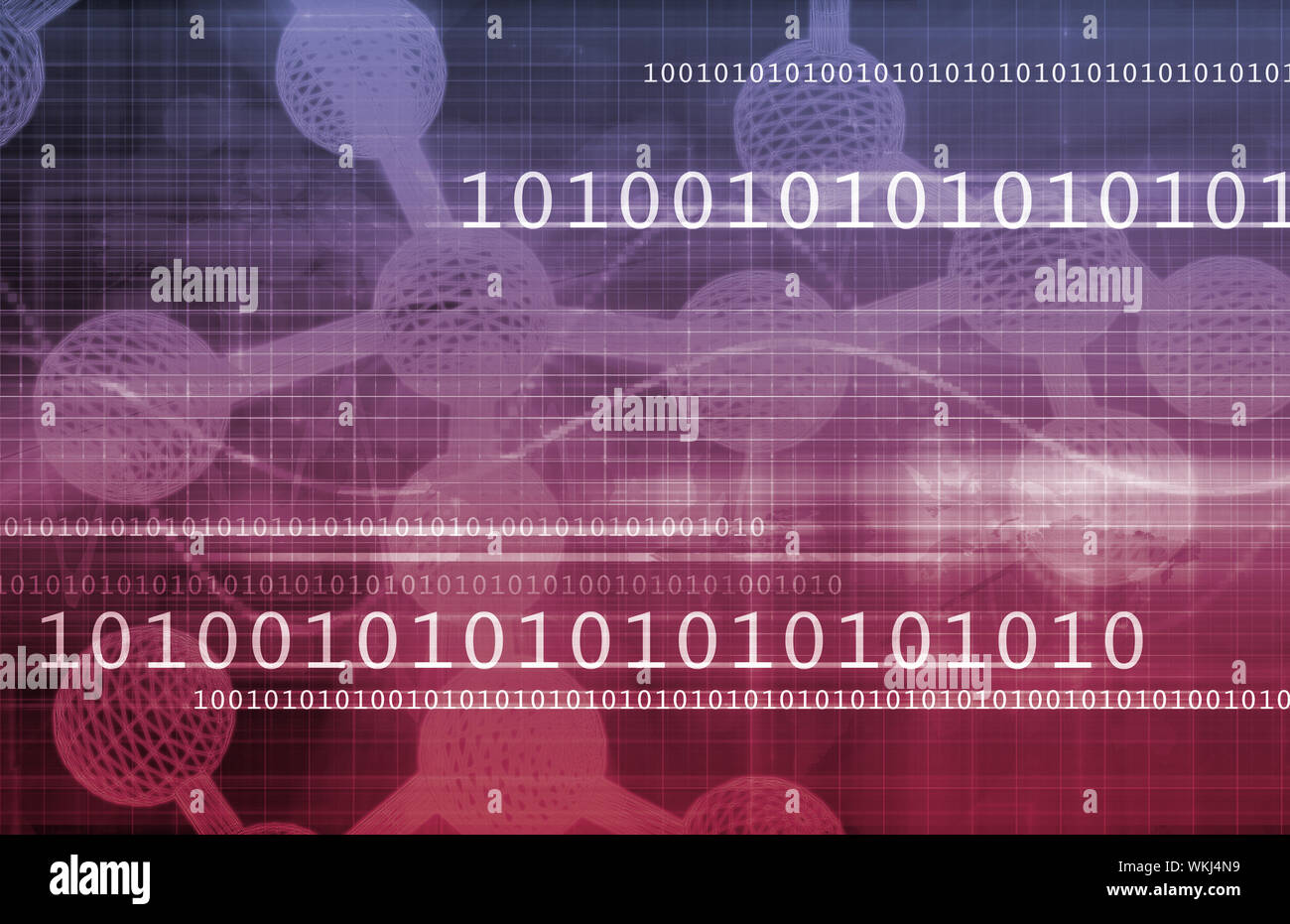Digital Science with Virtual Technology in Art Stock Photo - Alamy