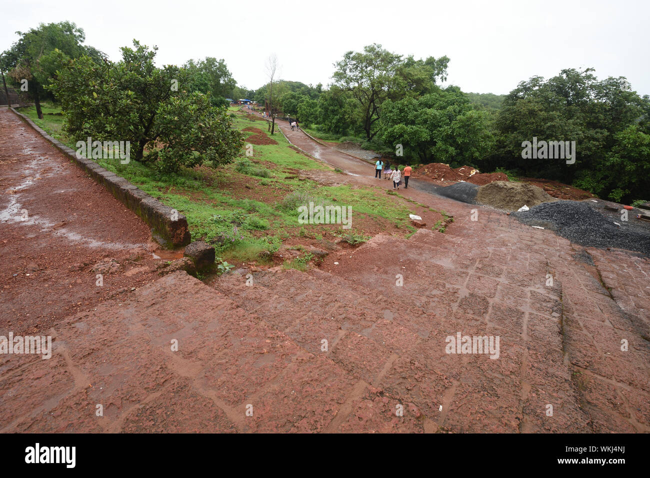Upper Aguada Fort complex. Bardez, North Goa, India Stock Photo - Alamy