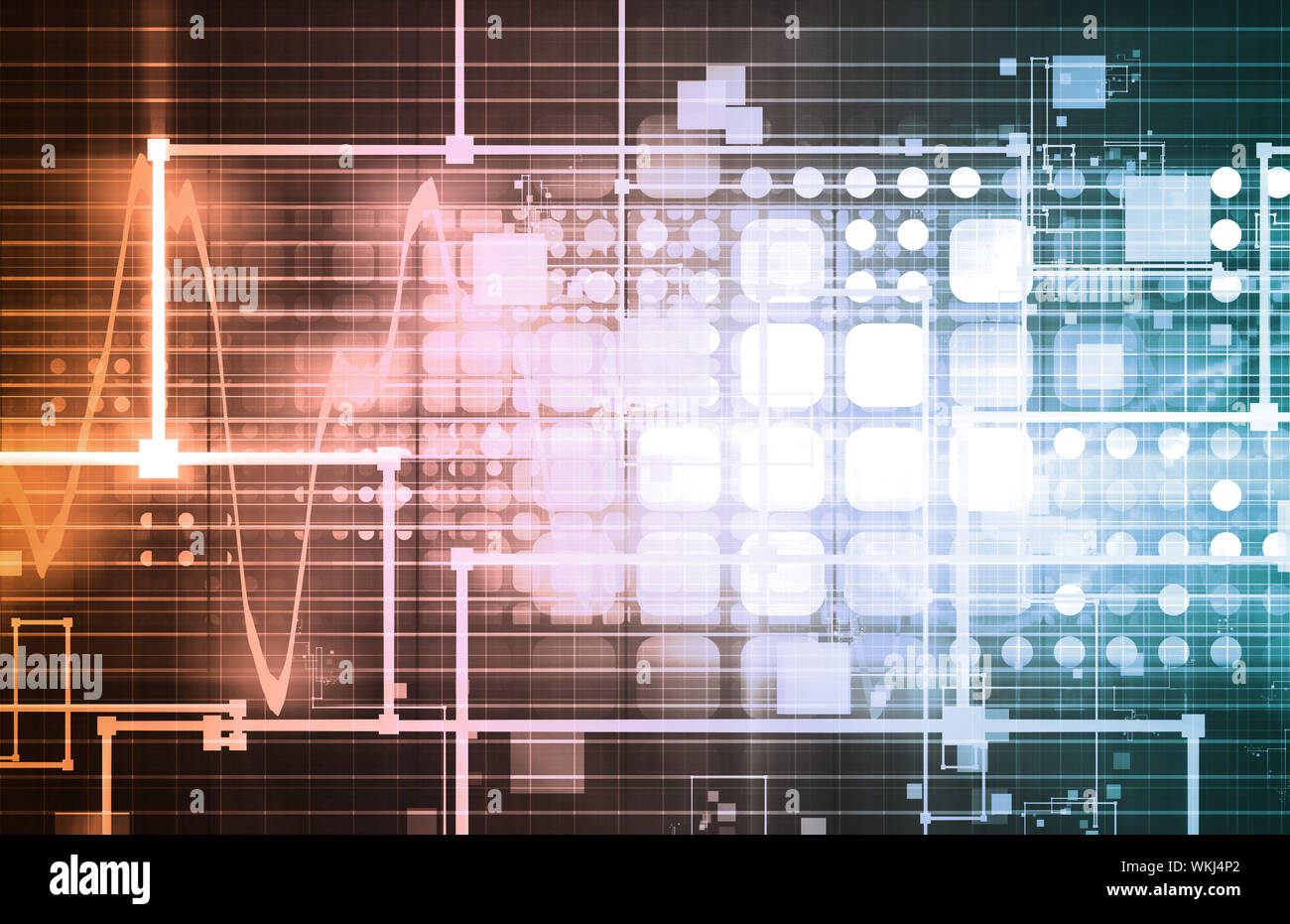 Technology Background as a Digital Abstract Art Stock Photo - Alamy