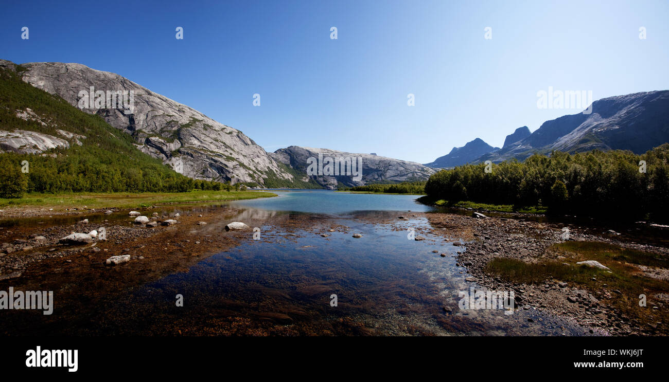 Panoramic landscape remote lake hi-res stock photography and images - Alamy