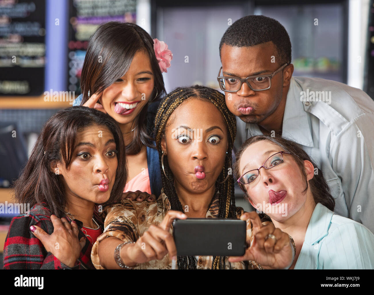 Black, hispanic, asian students hi-res stock photography and images - Alamy