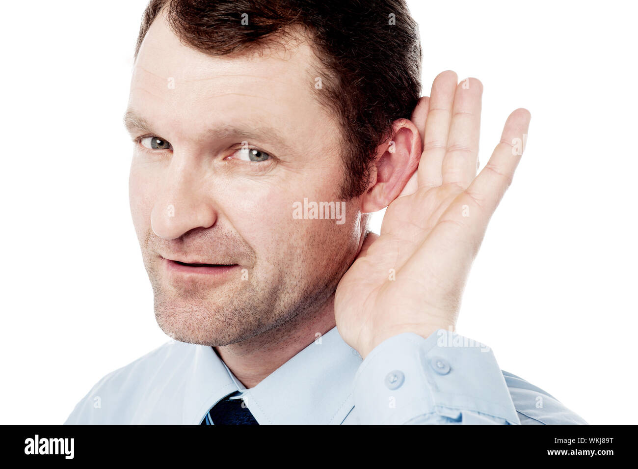Telling hearing hi-res stock photography and images - Alamy